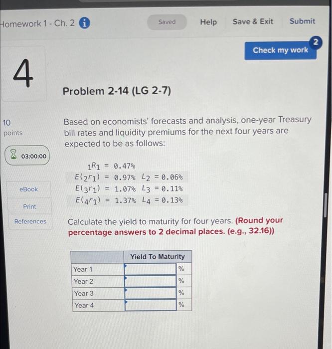 Solved Based on economists' forecasts and analysis, one-year | Chegg.com