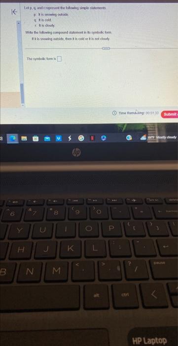 Solved p. It is snowing outsife. Gi itis cold Fi it is | Chegg.com