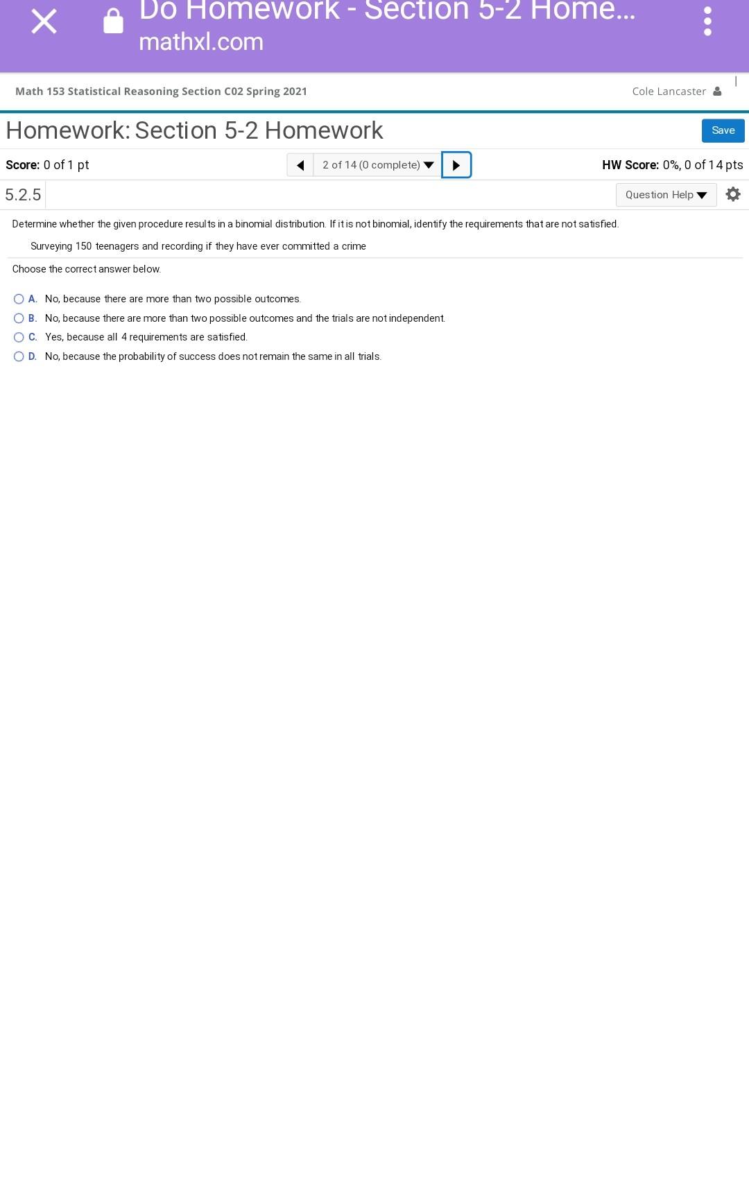 Solved Х Do Homework - Section 5-2 Home... mathxl.com Math | Chegg.com Solved Х Do Homework - Section 5-2 Home... mathxl.com Math | Chegg.com