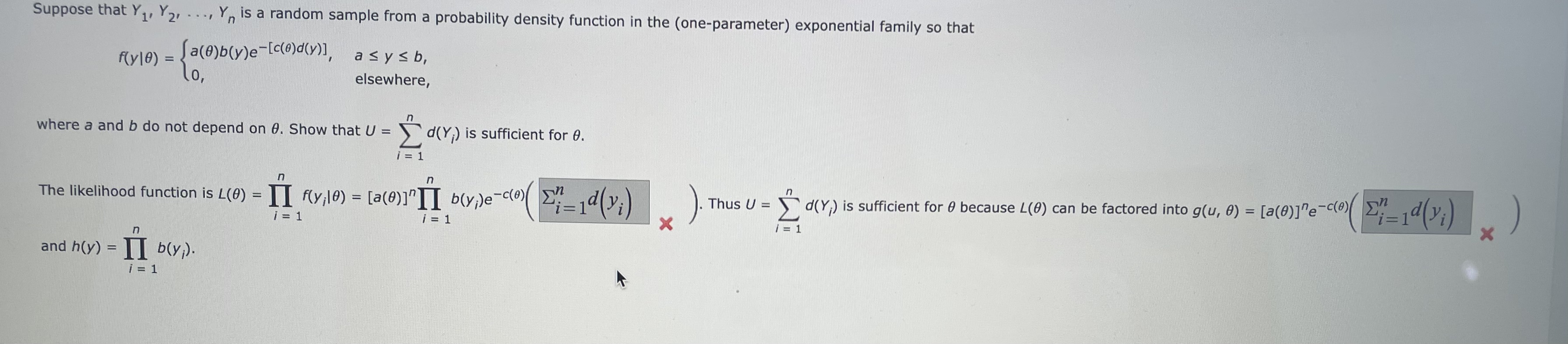 Solved Suppose that Y1,Y2,dots,Yn ﻿is a random sample from a | Chegg.com