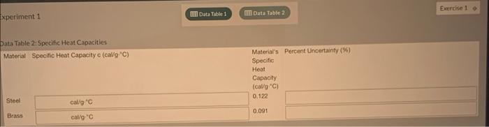 Solved Experiment 1 um Data Table Data Table 2 Exercise 1 | Chegg.com Solved Experiment 1 um Data Table Data Table 2 Exercise 1 | Chegg.com