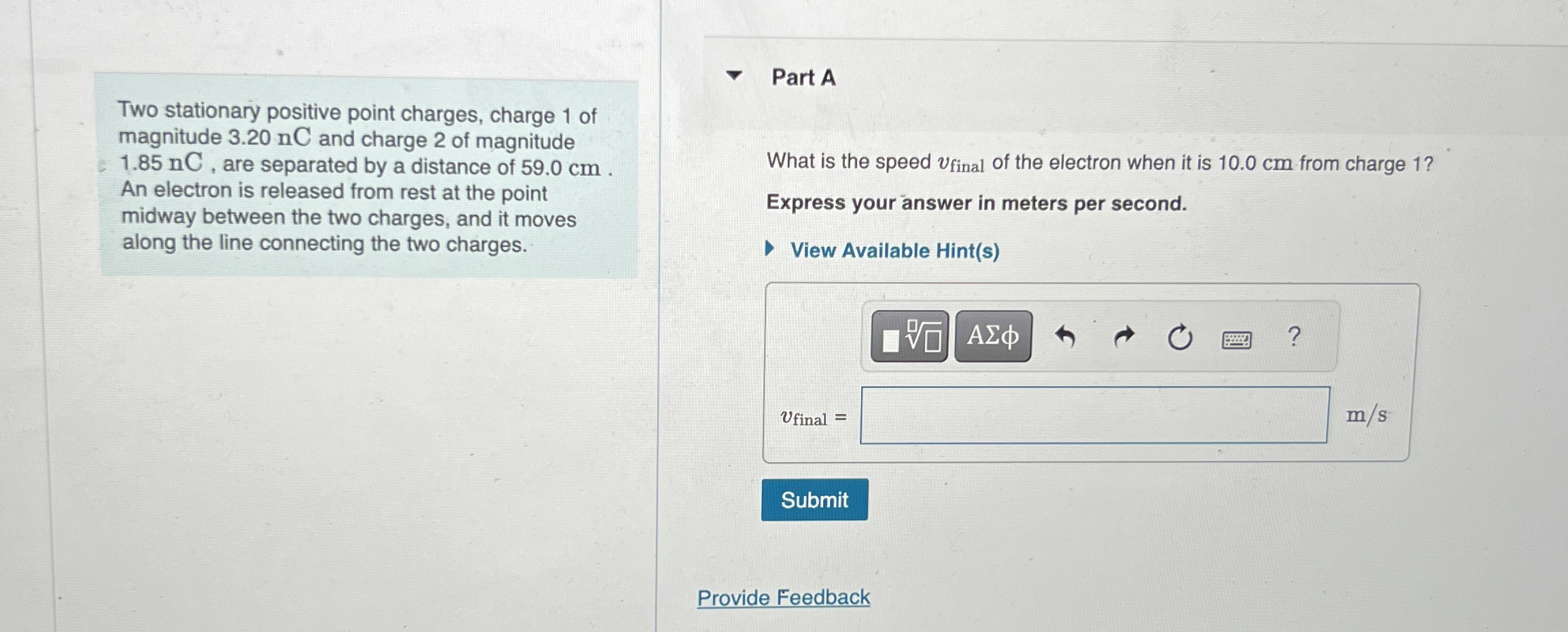 Solved Two stationary positive point charges, charge 1 ﻿of | Chegg.com