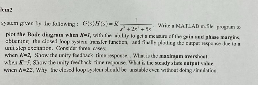 lem2system given by the following : | Chegg.com