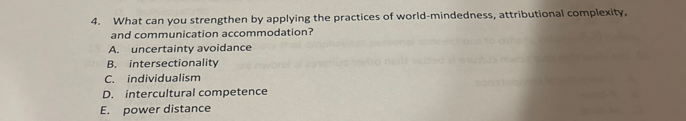 Solved What can you strengthen by applying the practices of | Chegg.com