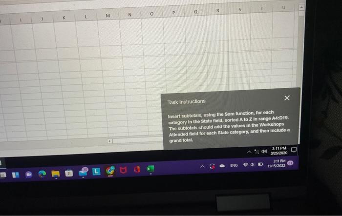 Workshon ParticinantsTask Instructions Insert | Chegg.com