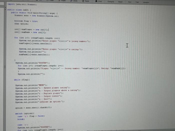Solved Can someone fix my java program below by using it, | Chegg.com