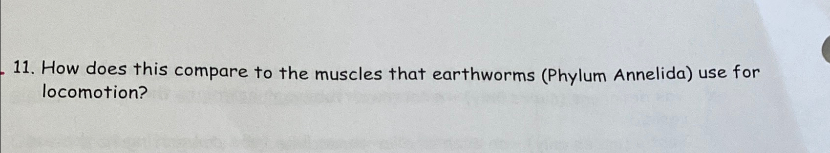 Solved How does this compare to the muscles that earthworms | Chegg.com Solved How does this compare to the muscles that earthworms | Chegg.com