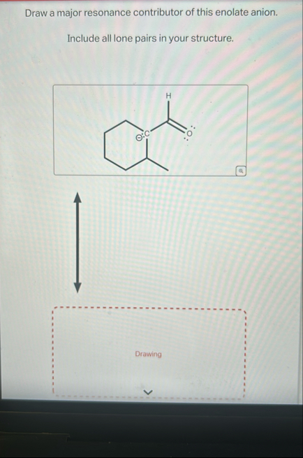 Solved Draw a major resonance contributor of this enolate | Chegg.com