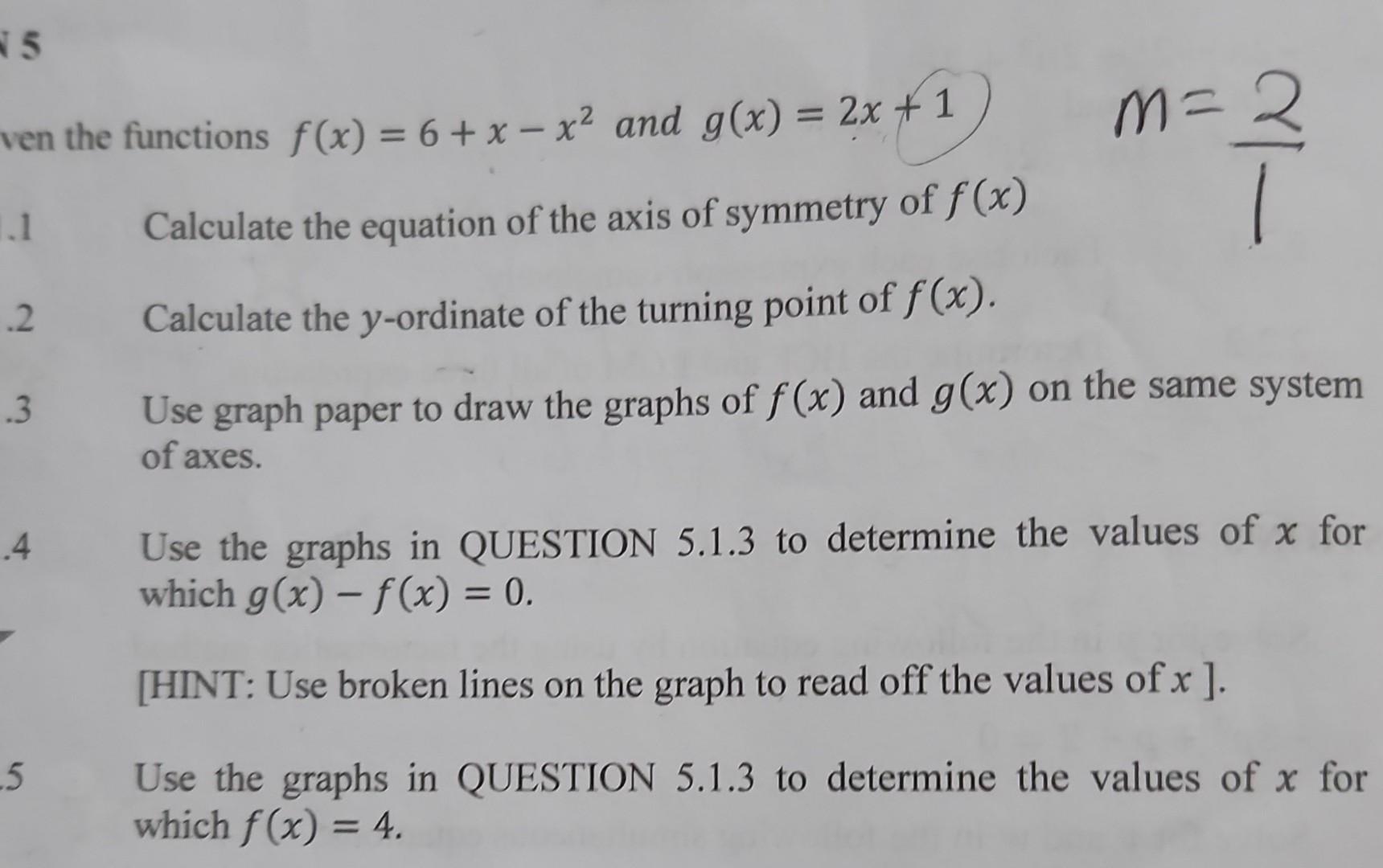 Solved the functions f(x)=6+x−x2 and g(x)=2x+1) Calculate | Chegg.com