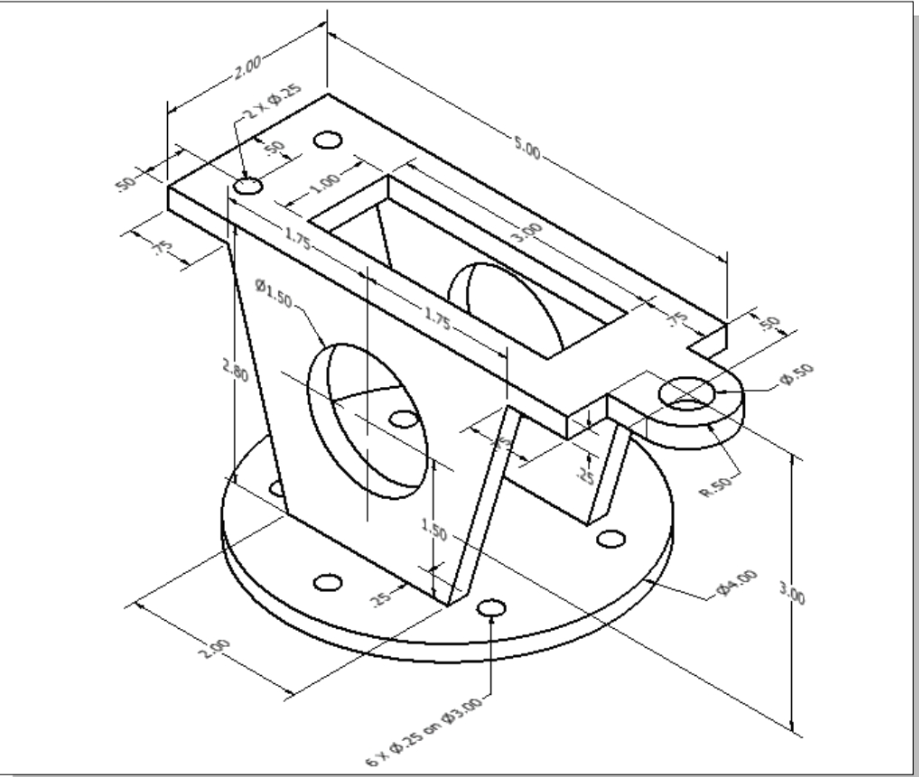 Solved Autocad 3 ﻿view drawings. | Chegg.com