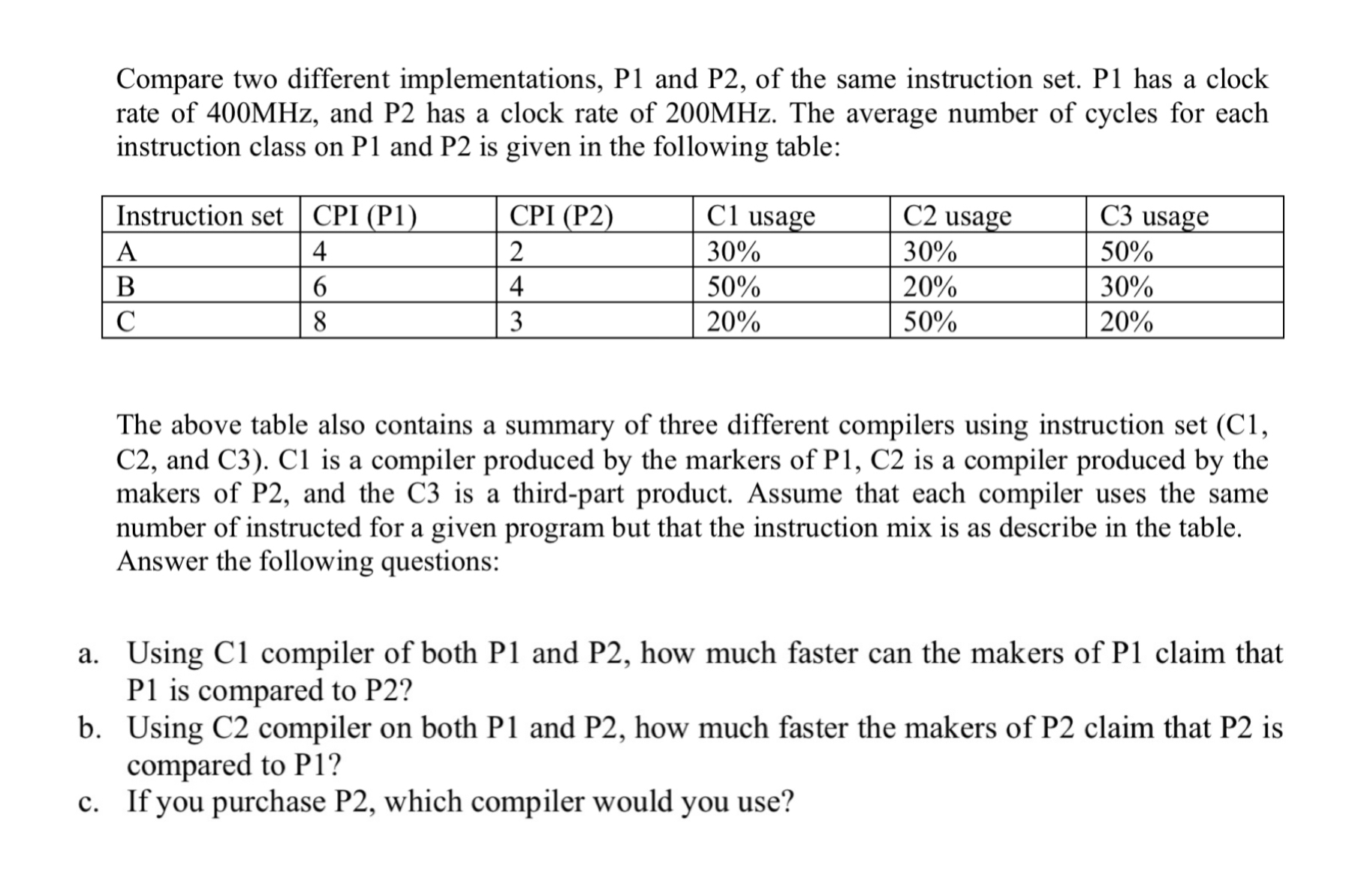 Solved Compare two different implementations, P1 and P2, | Chegg.com Solved Compare two different implementations, P1 and P2, | Chegg.com