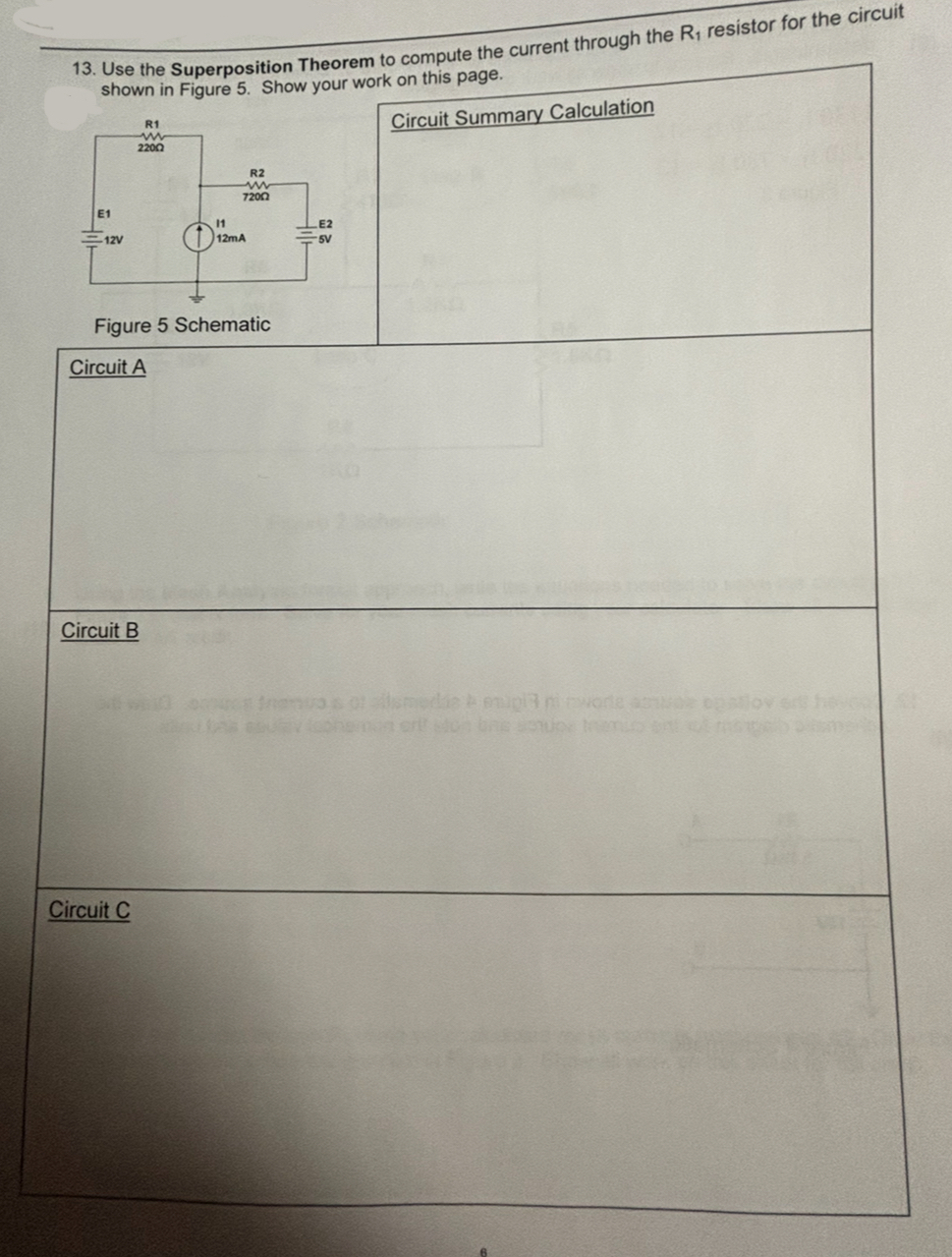 Solved Use the Superposition Theorem to compute the current | Chegg.com