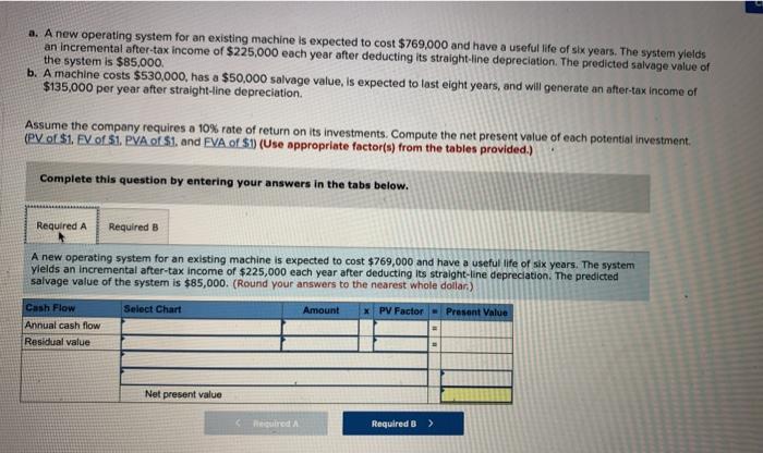 Solved a. A new operating system for an existing machine is | Chegg.com