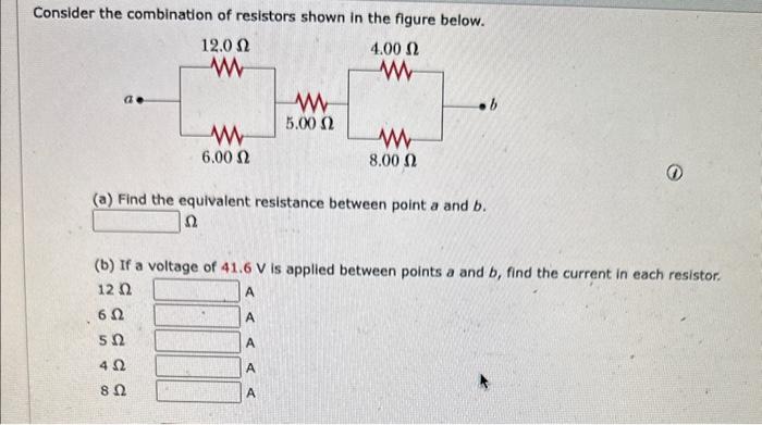Solved Consider the combination of resistors shown in the | Chegg.com