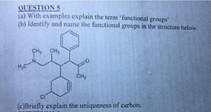 Solved QUESTIONS (a) With examples explain the term | Chegg.com