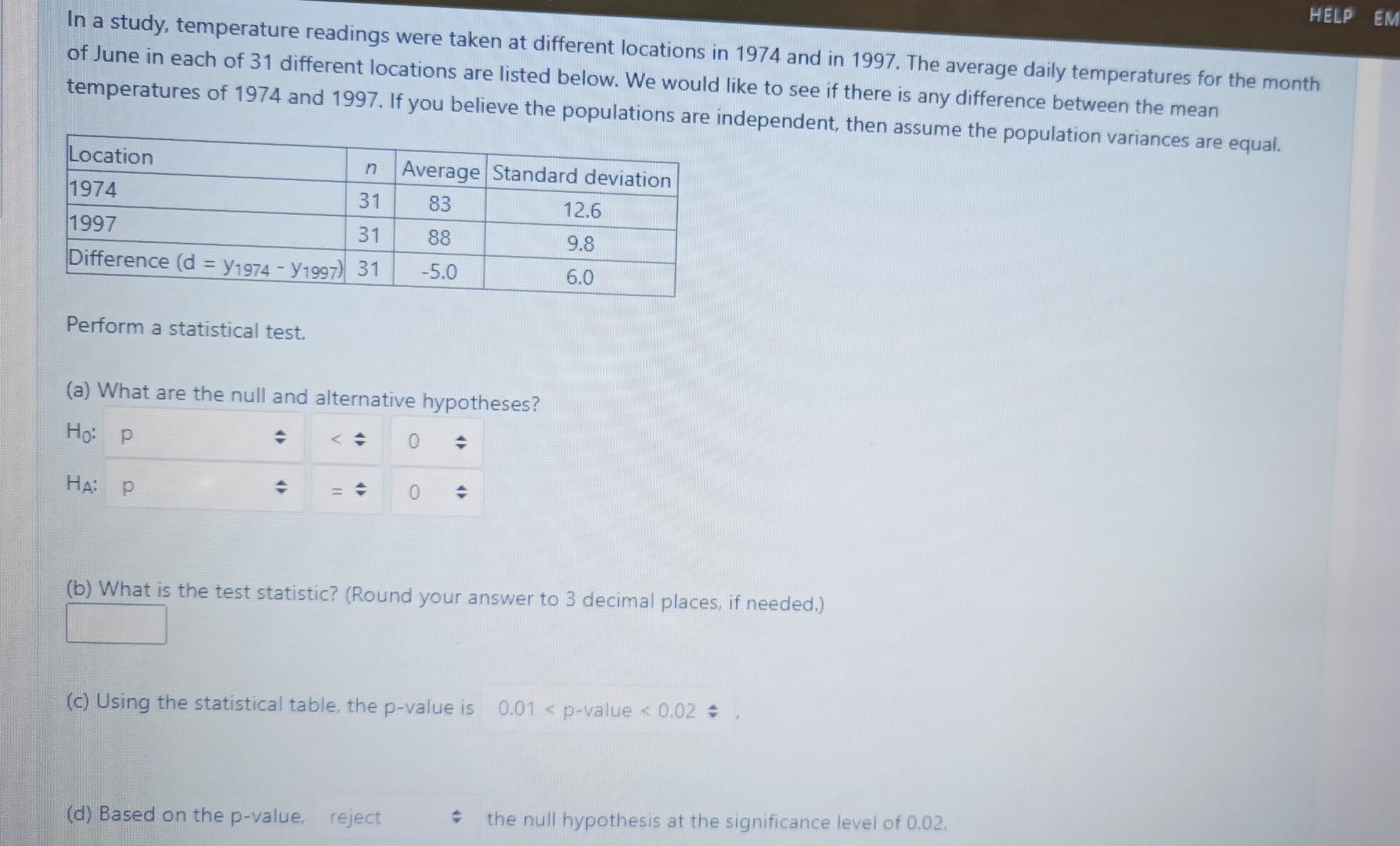 Solved In a study, temperature readings were taken at | Chegg.com Solved In a study, temperature readings were taken at | Chegg.com