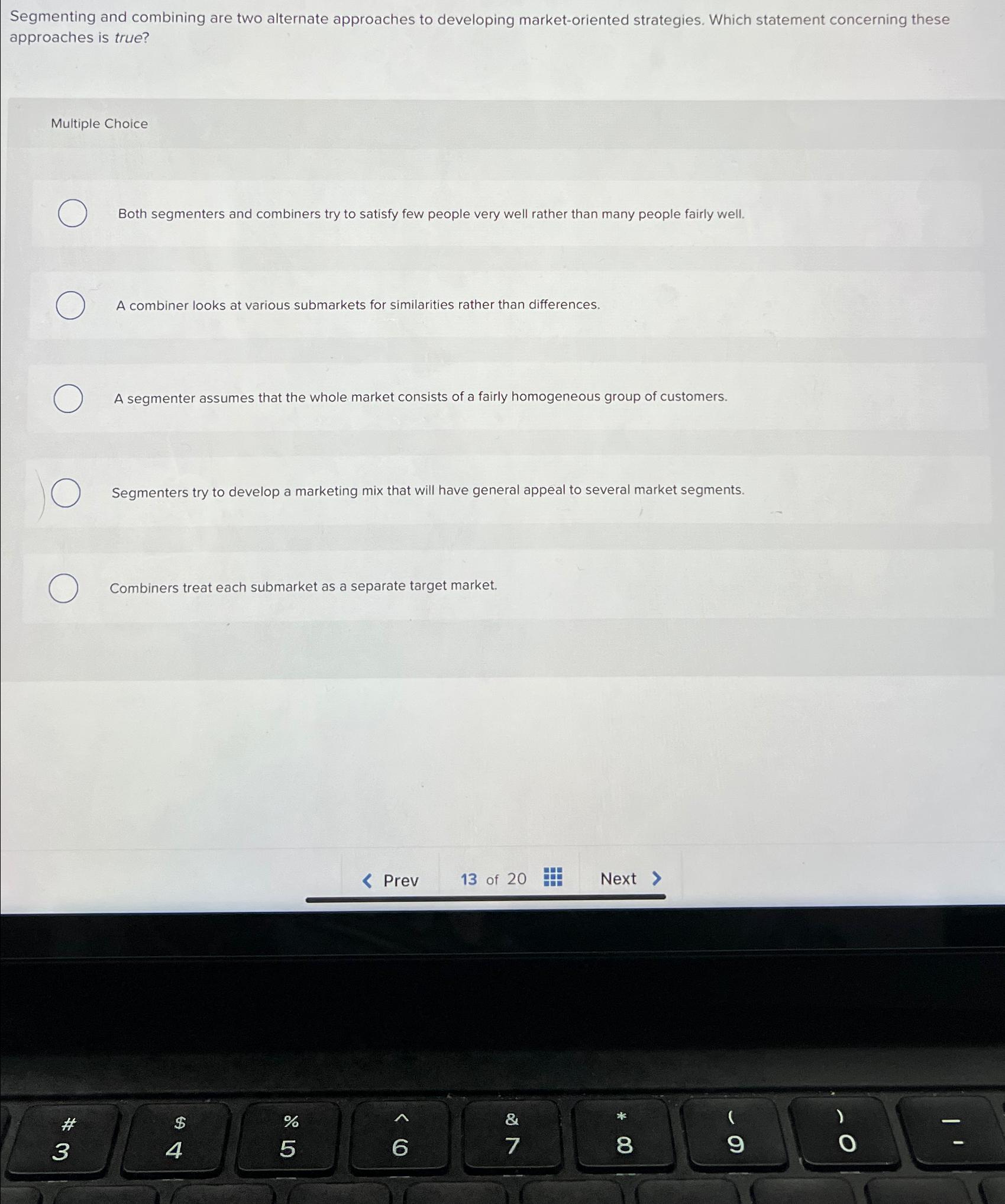 Solved Segmenting and combining are two alternate approaches | Chegg.com