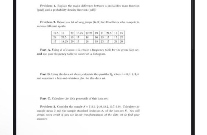 Solved Problem 1. Eeplaie the inajor diffrectie betwwe a | Chegg.com