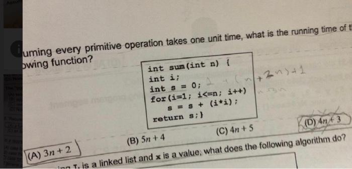 Solved Find The Exact Number Of Basic Operations In The 1205