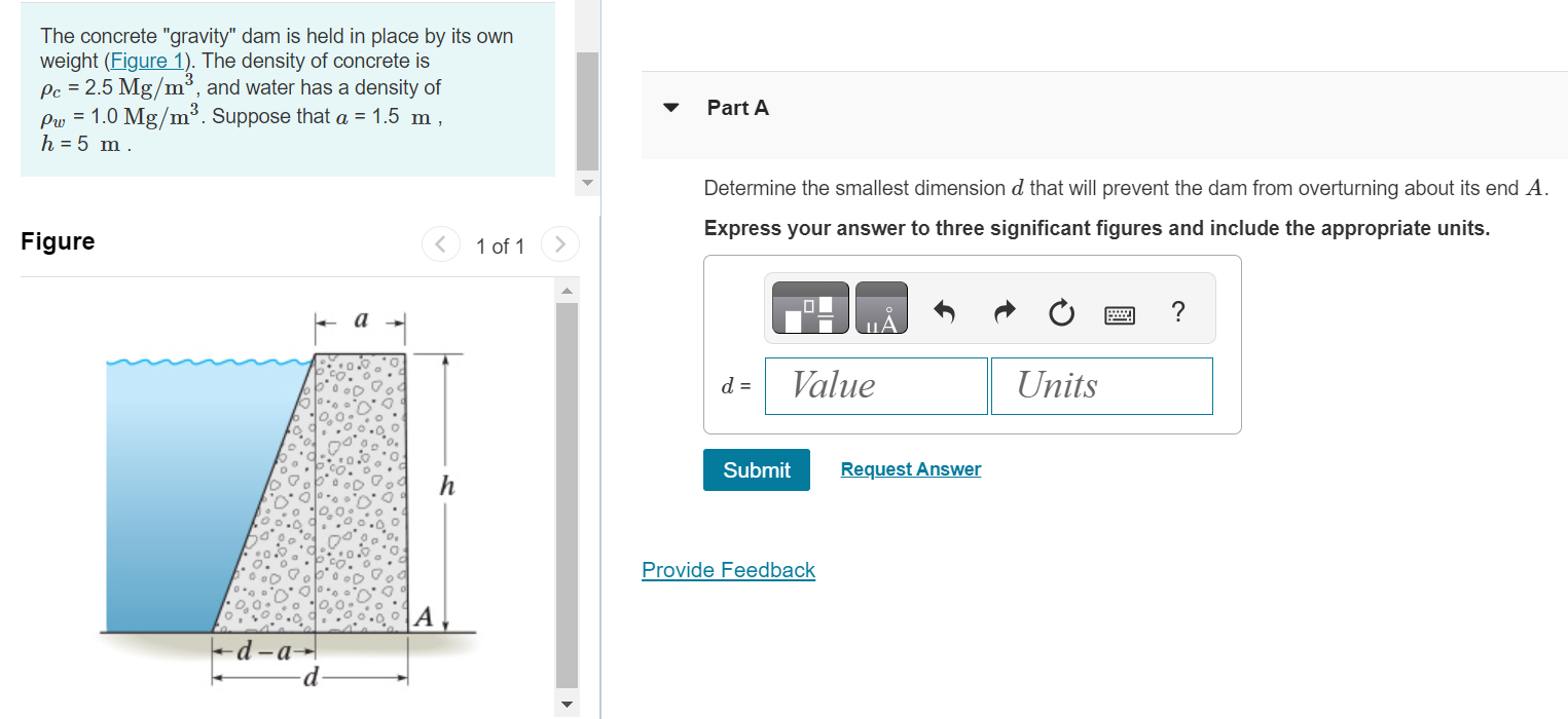 Solved Part ADetermine the smallest dimension d ﻿that will | Chegg.com