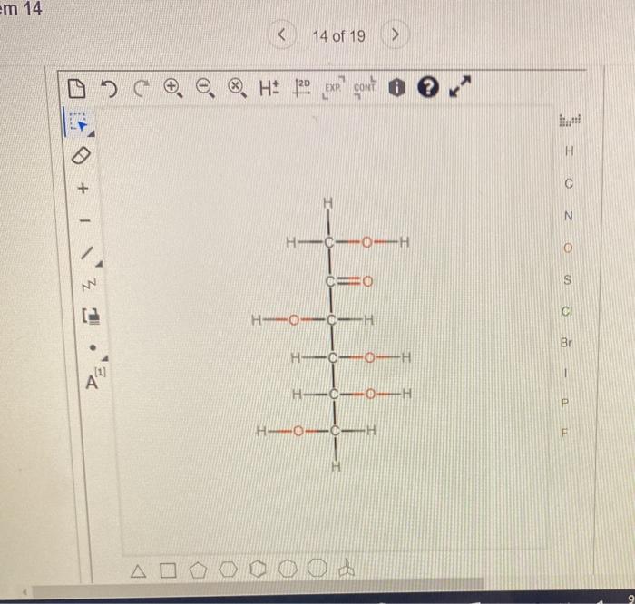 Solved Item 14 14 of 19 Part A Fructose contains several | Chegg.com