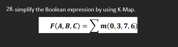 Solved simplify the Boolean expression by using | Chegg.com