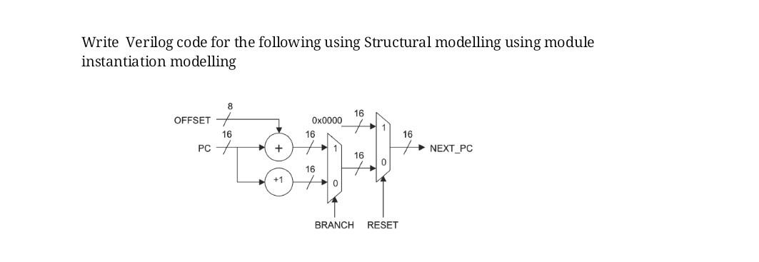 Solved Write Verilog code for the following using Structural | Chegg.com Solved Write Verilog code for the following using Structural | Chegg.com