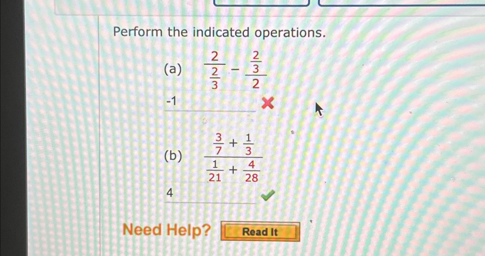 Solved Perform the indicated | Chegg.com
