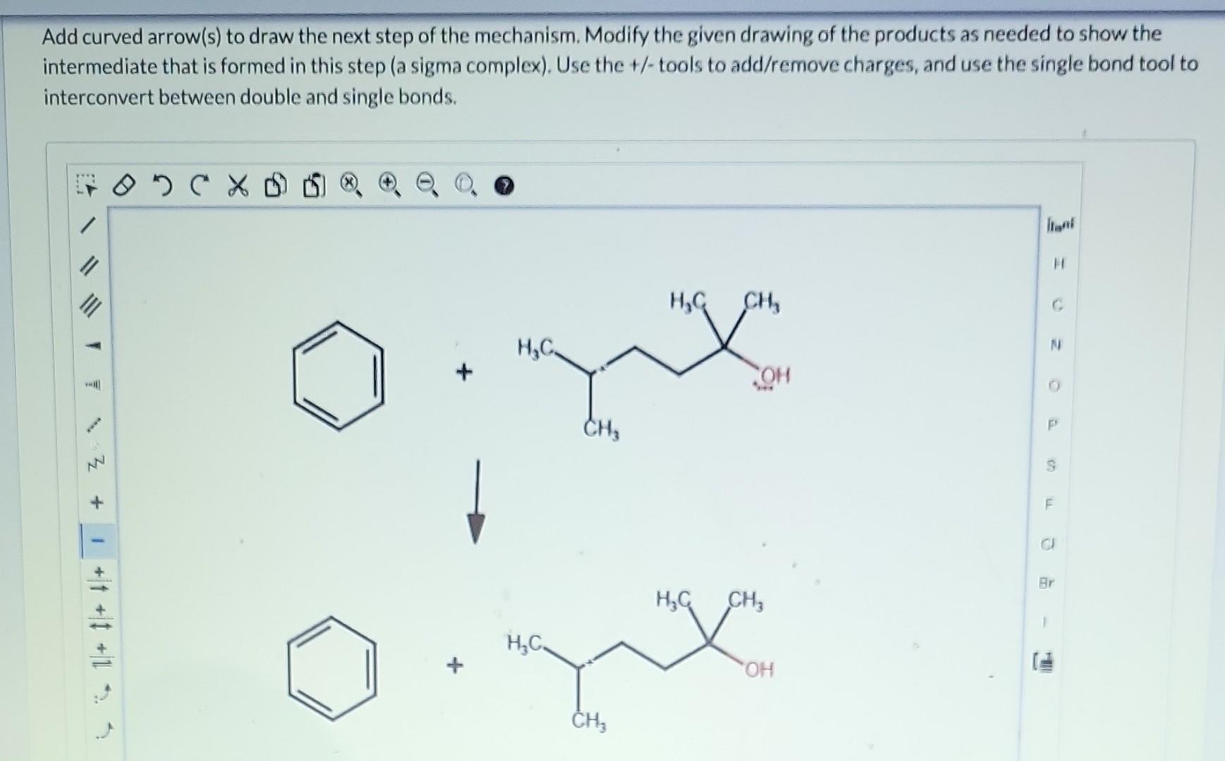 Solved Add curved arrow(s) to draw the next step of the | Chegg.com