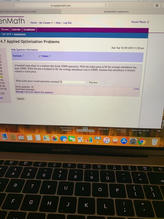 Solved a myopenmath.com MyOpenMath Assessment sity Portal | Chegg.com