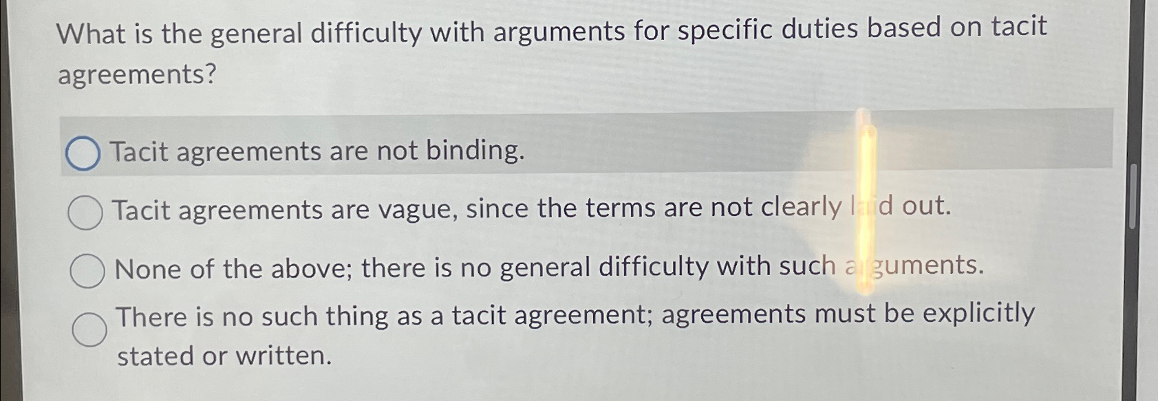 Solved What is the general difficulty with arguments for | Chegg.com