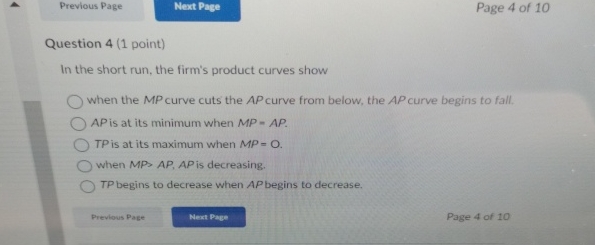Solved Previous PageNext PagePage 4 ﻿of 10Question 4 (1 | Chegg.com