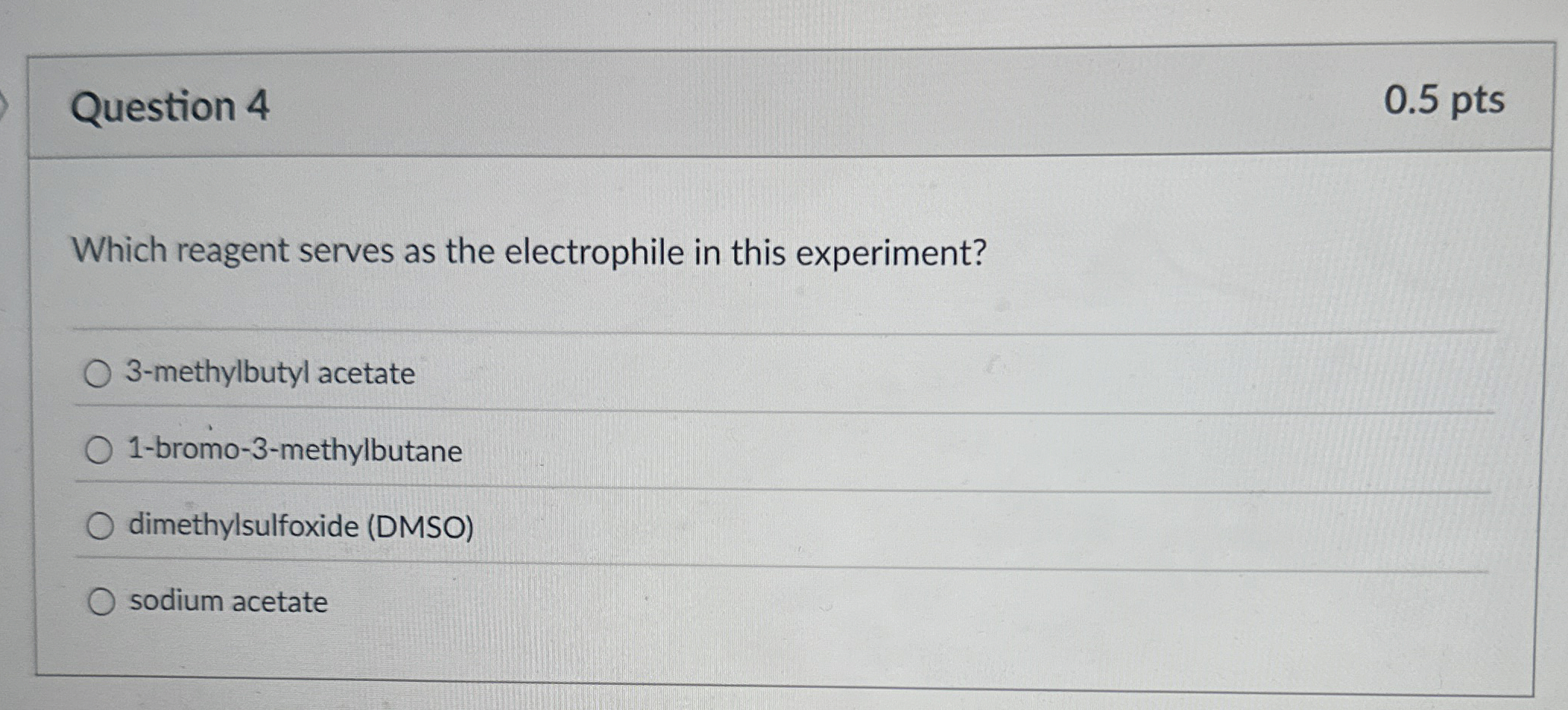Solved Question 40.5 ﻿ptsWhich reagent serves as the | Chegg.com