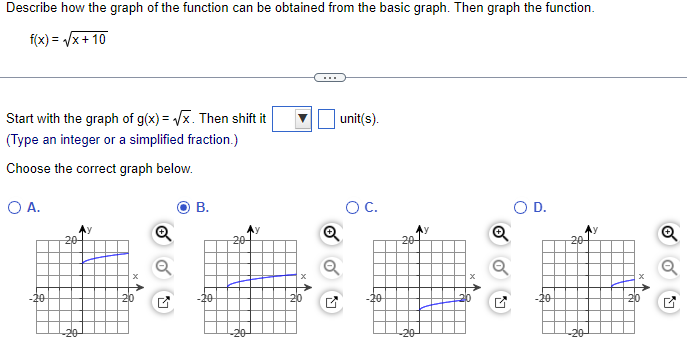 Solved Describe how the graph of the function can be | Chegg.com
