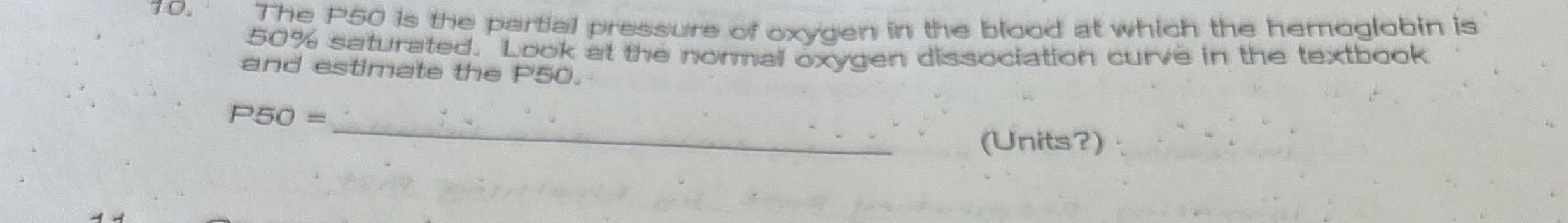 Solved The psO is the partial pressure of oxygen in the | Chegg.com