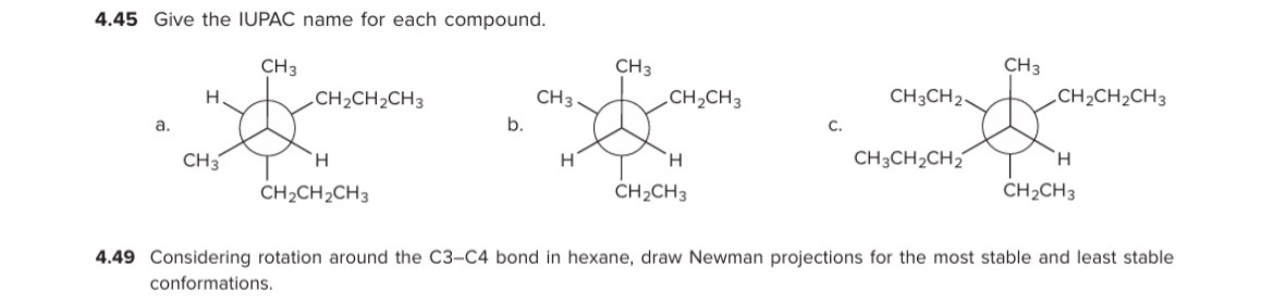 Solved by an EXPERT 4.45 ﻿Give the IUPAC name for each compound.4.49 ...