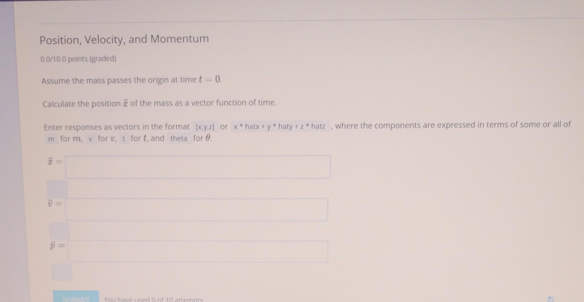 Solved A point particle of mass m is moving on a straight | Chegg.com