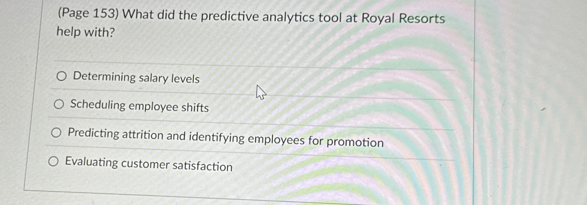 Solved What did the predictive analytics tool at Royal | Chegg.com