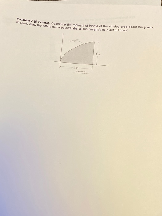 Solved Problem 7 (5 Points): Determine Properly draw the | Chegg.com