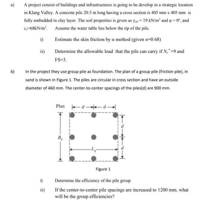 Solved a) A project consist of buildings and infrastructures | Chegg.com