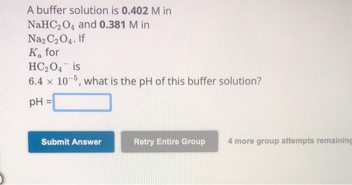 Solved A buffer solution is 0.323M in CH3COOH and 0.272M in | Chegg.com