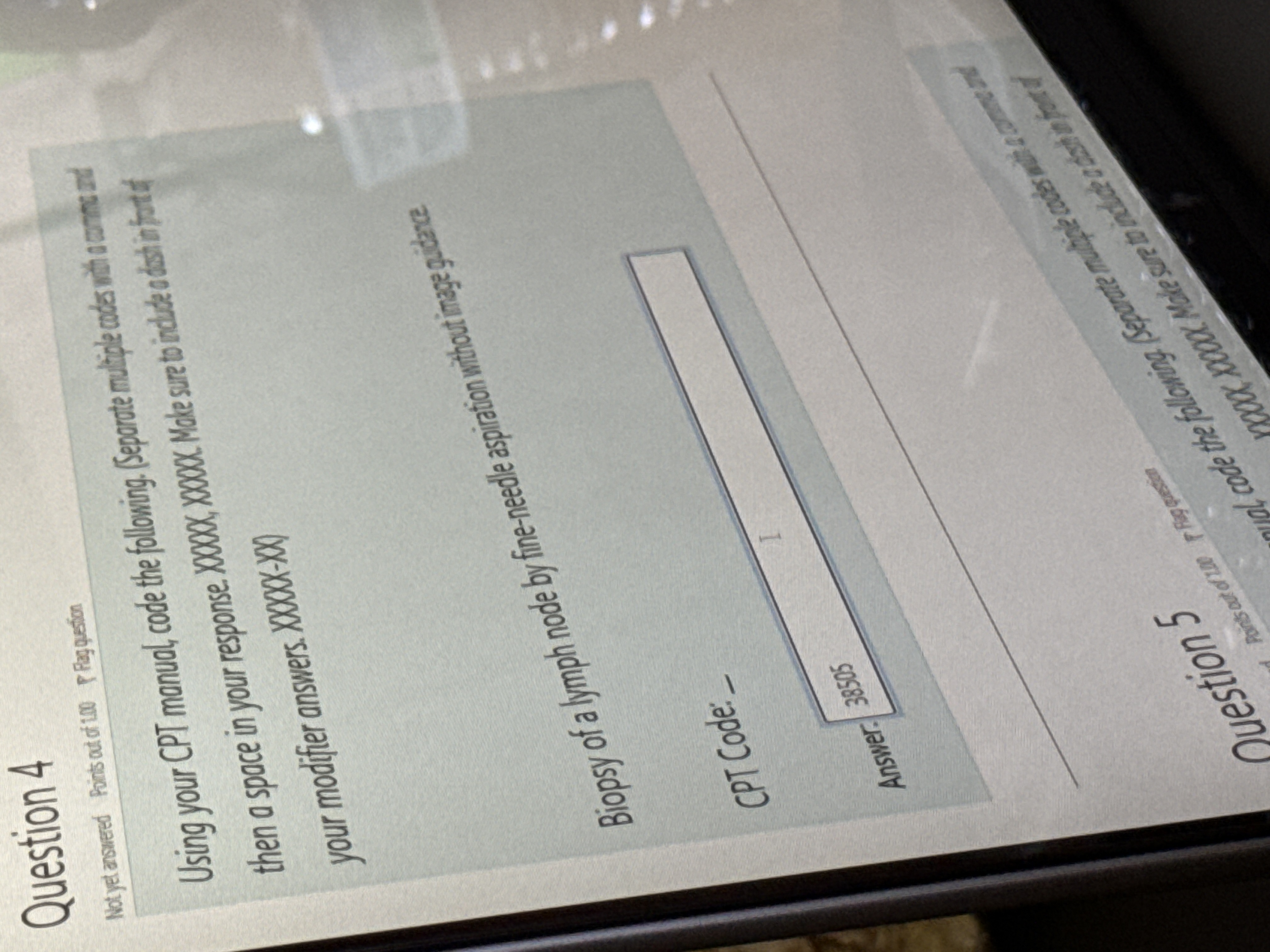 Solved Question 4Using your CPT manual, code the following. | Chegg.com