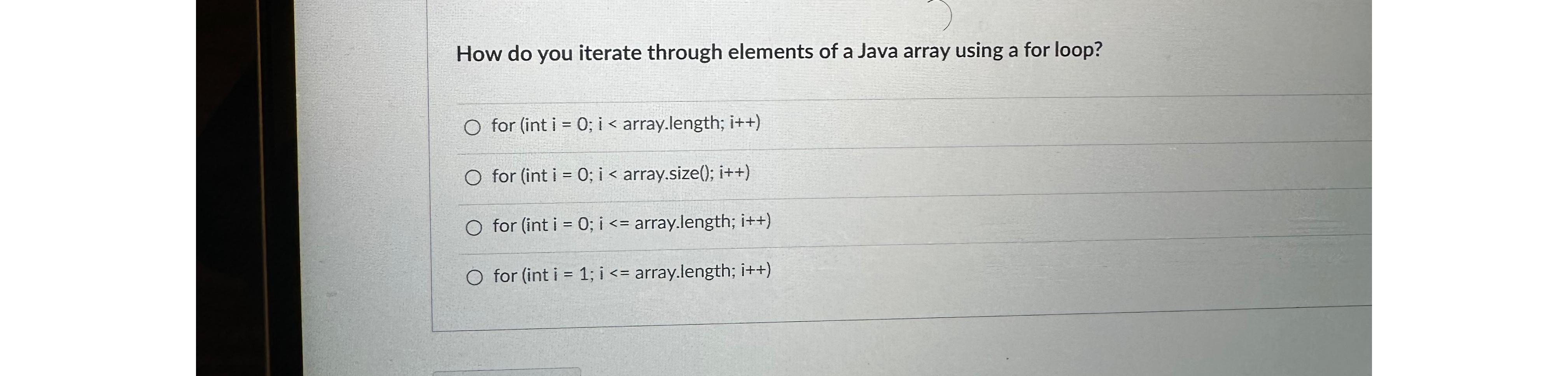 Solved How Do You Iterate Through Elements Of A Java Array 5447