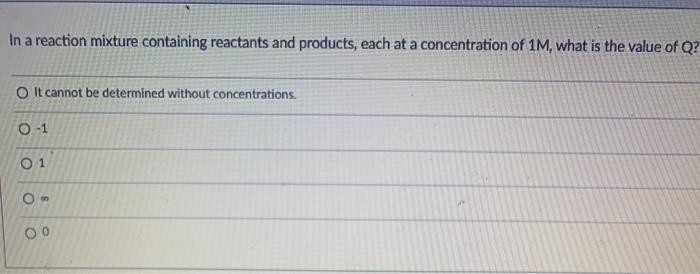 Solved In a reaction mixture containing reactants and | Chegg.com