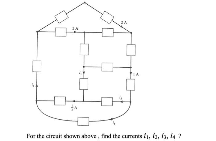 Solved i1,i2,i3,i4?For the circuit shown above, find the | Chegg.com