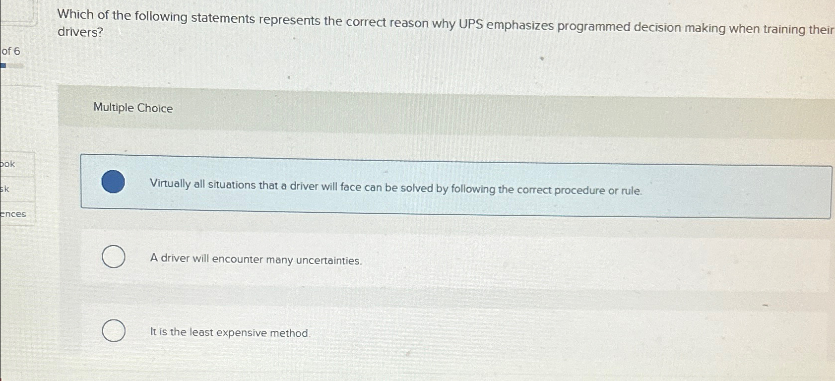 Solved Which of the following statements represents the | Chegg.com