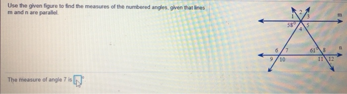 Solved Use the given figure to find the measures of the | Chegg.com