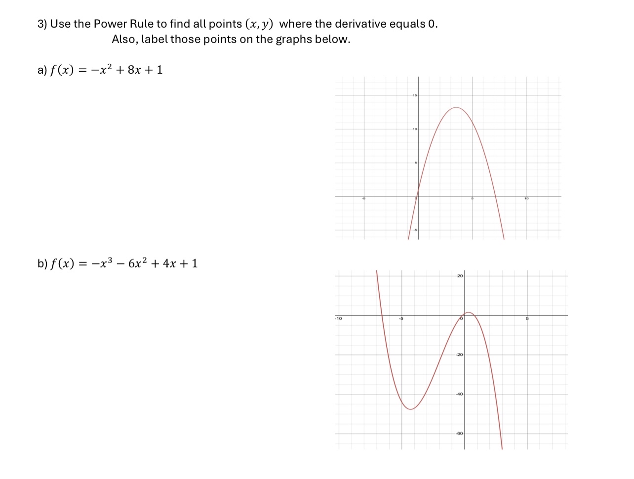 Solved Use the Power Rule to find all points (x,y) ﻿where | Chegg.com