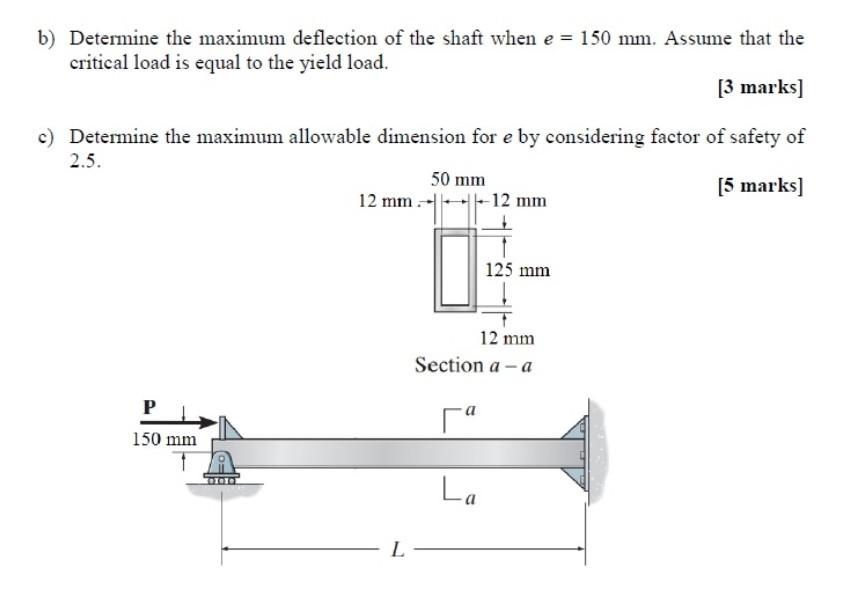Solved A steel rectangular hollow section column (Gy=345 | Chegg.com