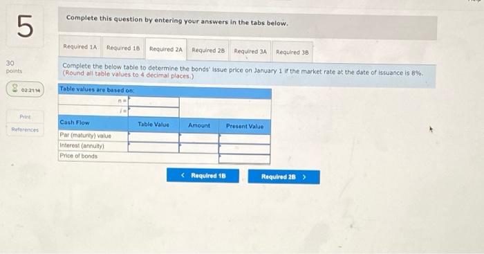Solved Problem 14-8AA (Algo) Computing bond price and | Chegg.com